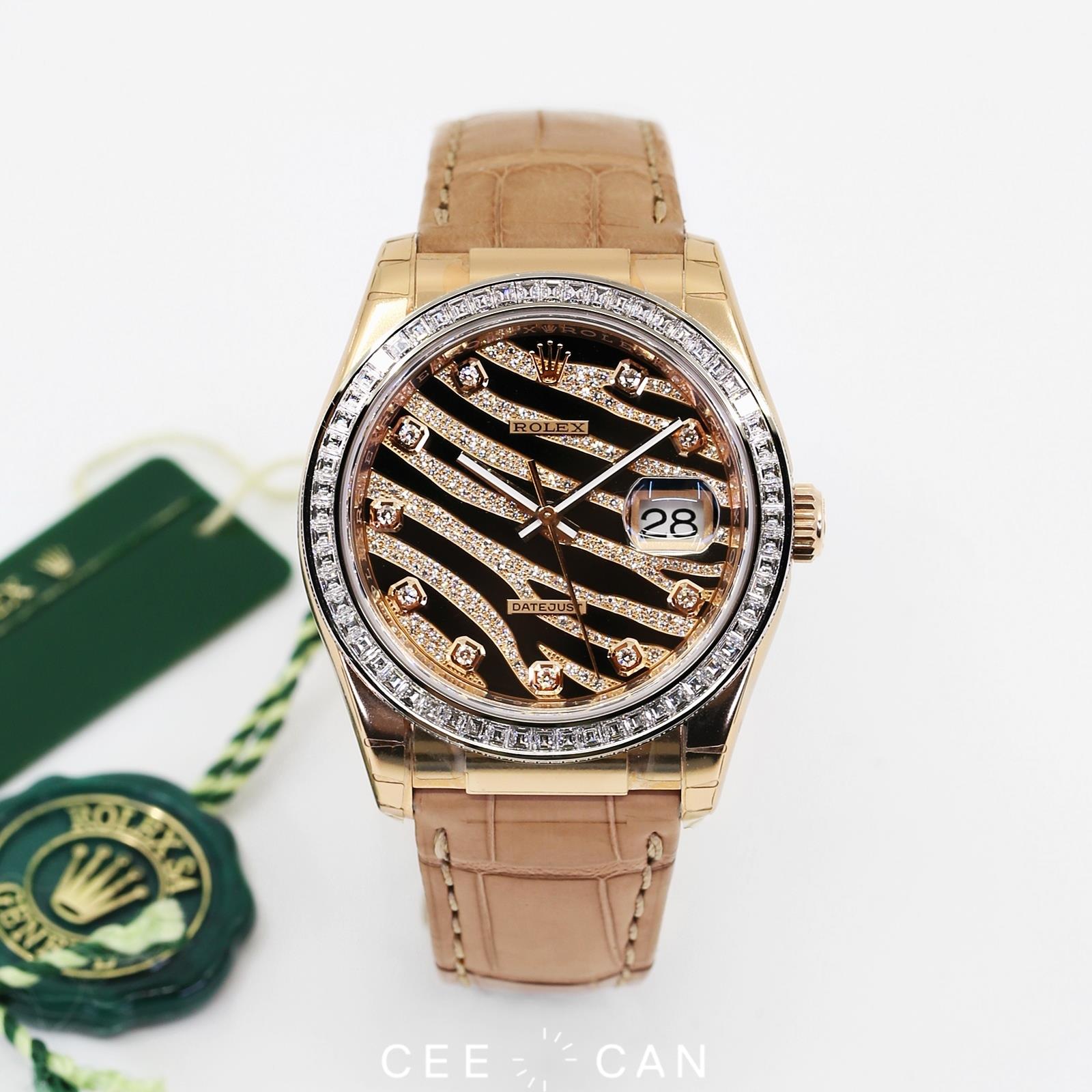 ROLEX Rolex Datejust 36 Everose Zebra 116185BBR OW00077 | CEECAN.COM.